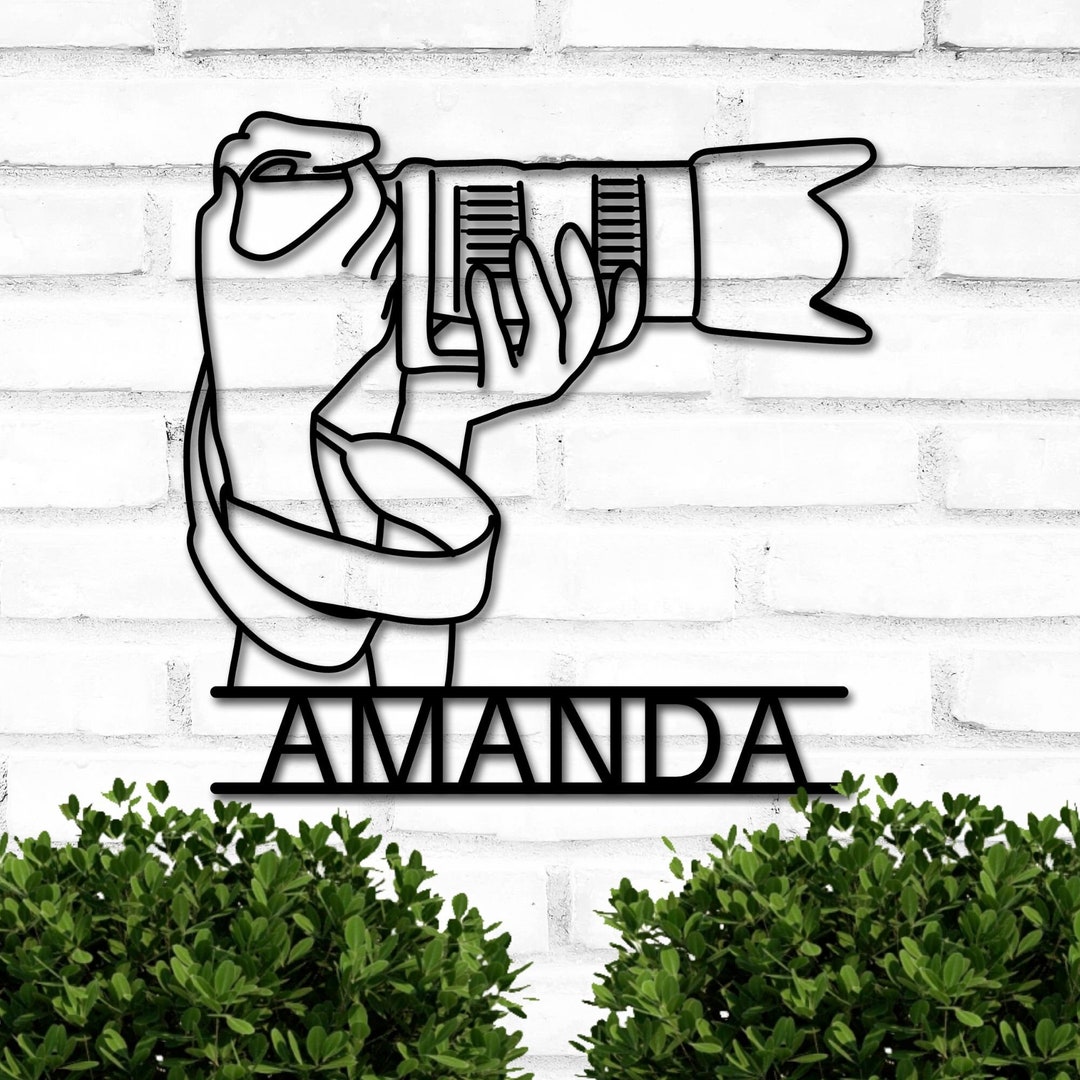 Custom Camera Metal Wall Art, Photographer Gift, Camera Wall Decor ...