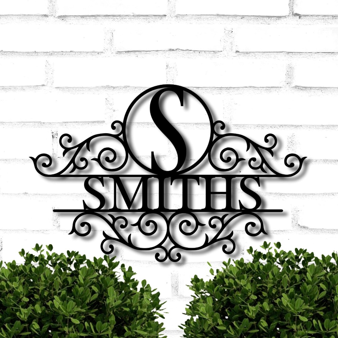 Outdoor Name Sign Metal, Metal Hanging Outdoor Signs, Custom Outdoor ...