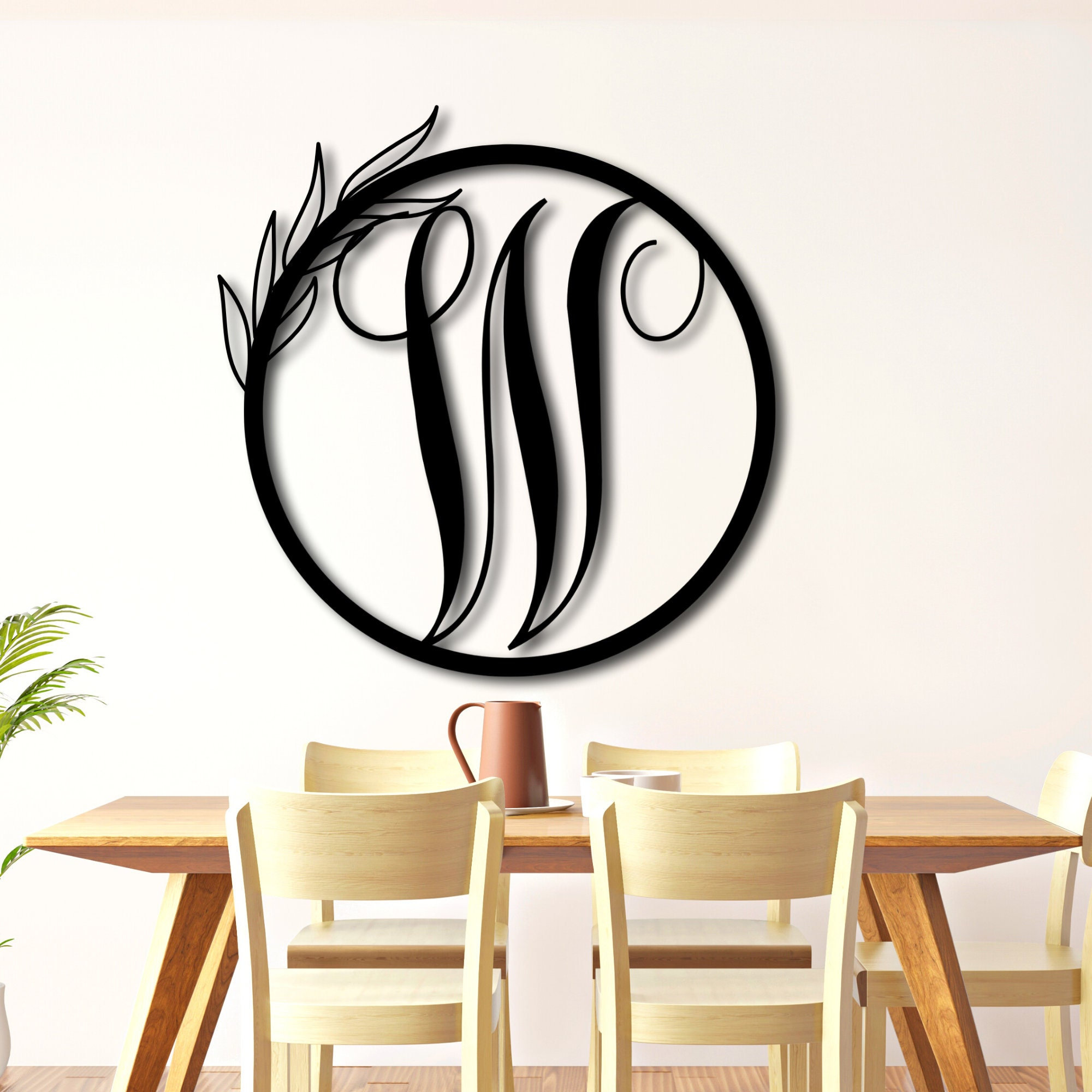 Metal Monogram Sign Metal Sign Monogram Sign Monogram - Etsy