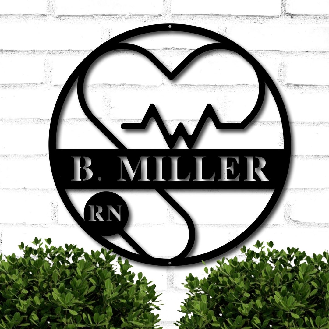 Personalized Nurse Sign, Personalized Nurse Gift, Nurse Decor, RN Gifts ...
