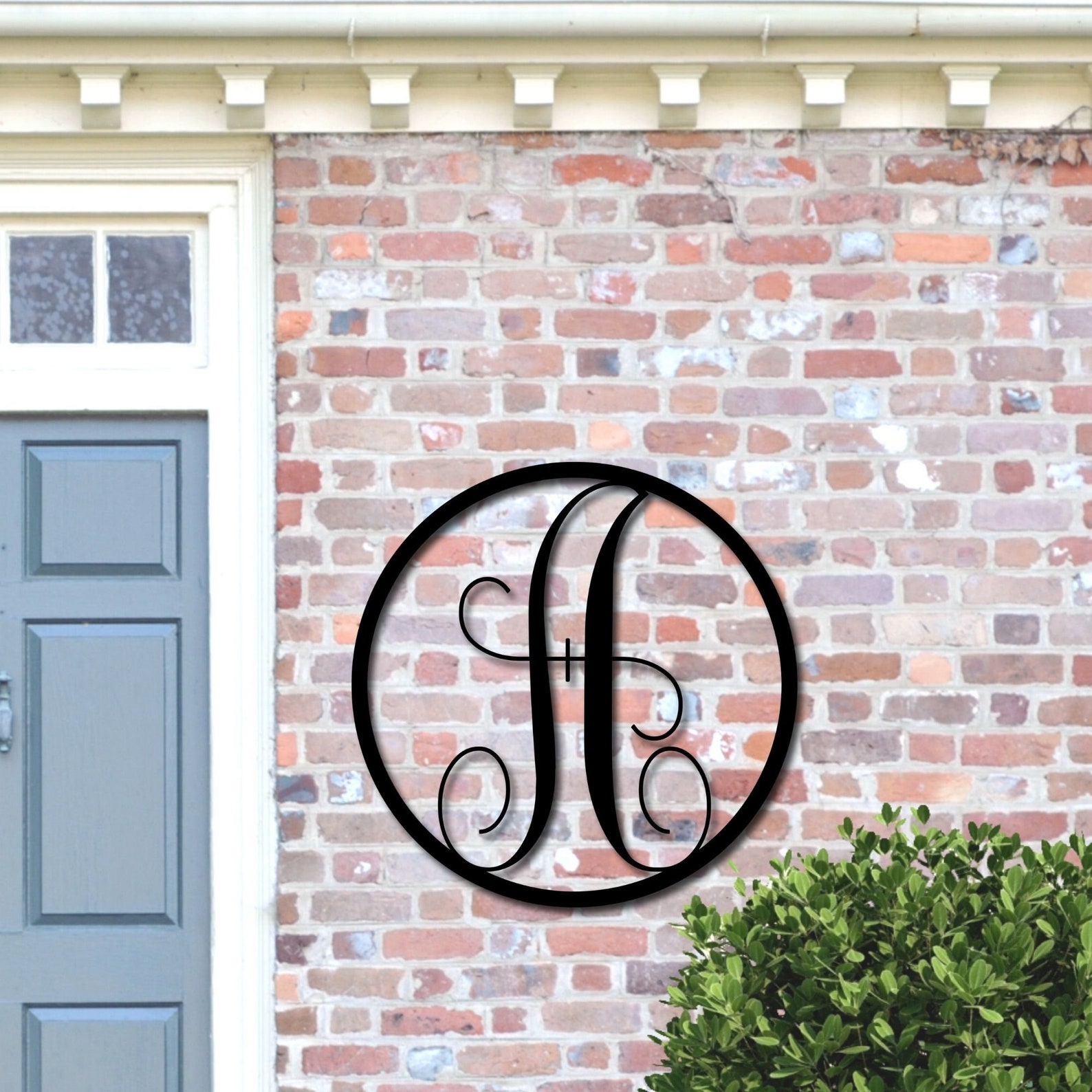 Letter Monogram Metal Sign Metal Inital Metal Letter House Warming Gift ...