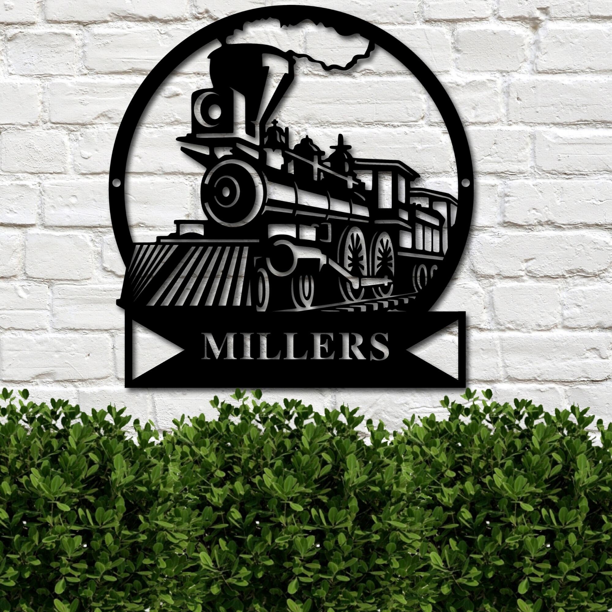 Train Metal Sign Train Wall Decor Custom Train Sign Train - Etsy