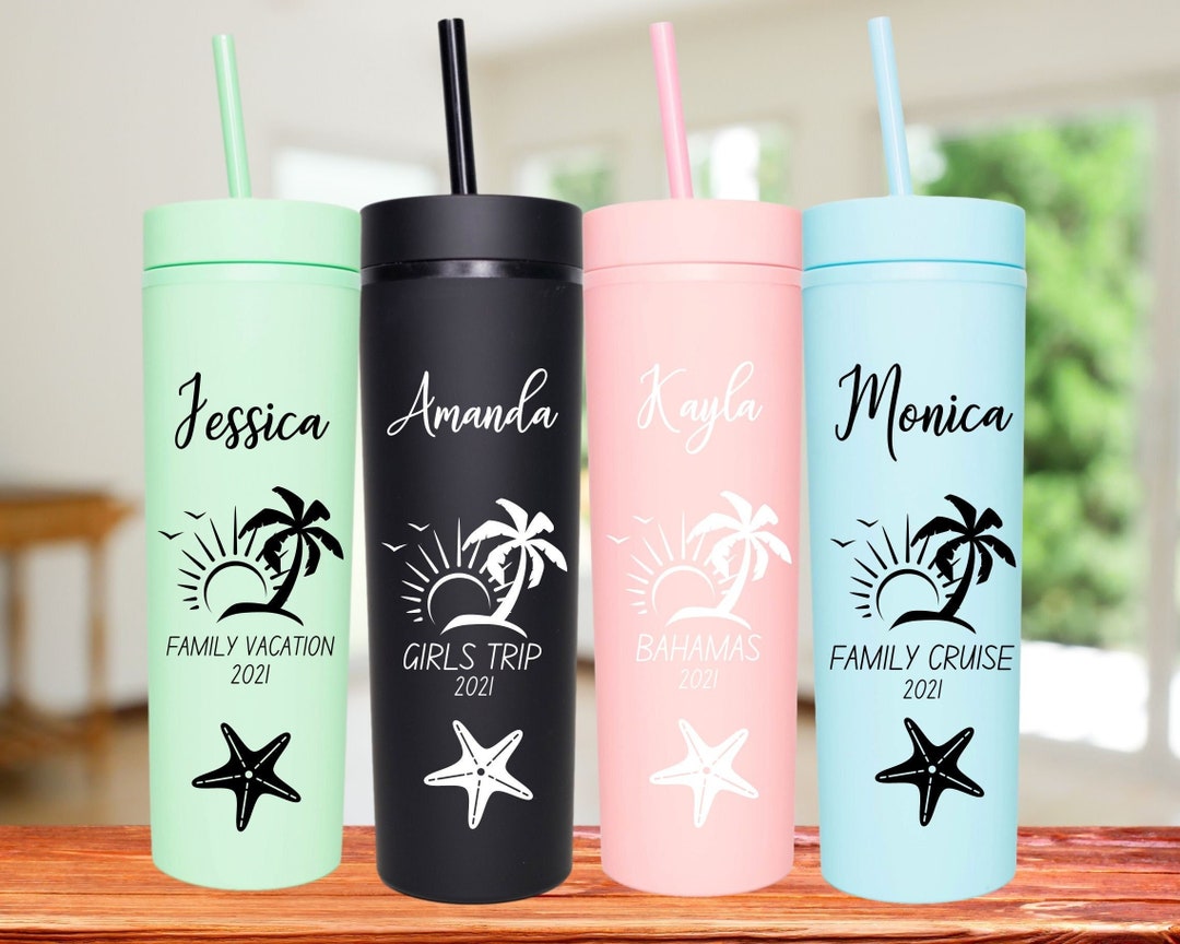 Personalized Vacation Tumbler, Beach Vacation Tumbler, Family Vacation ...