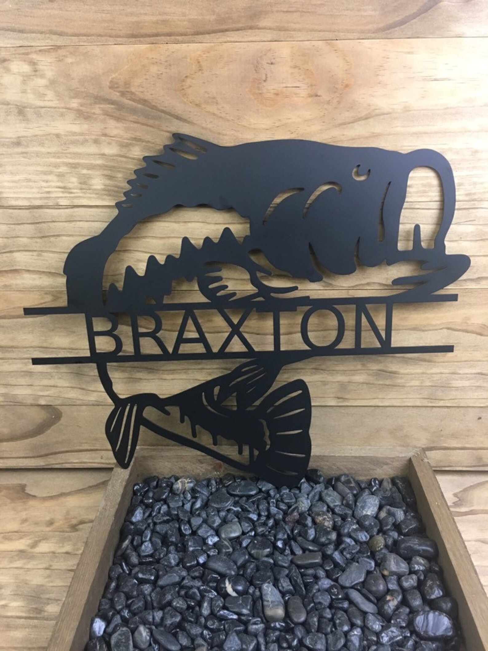 Bass Fish Wall Decor Bass Fish Sign Bass Fish Wall Art - Etsy