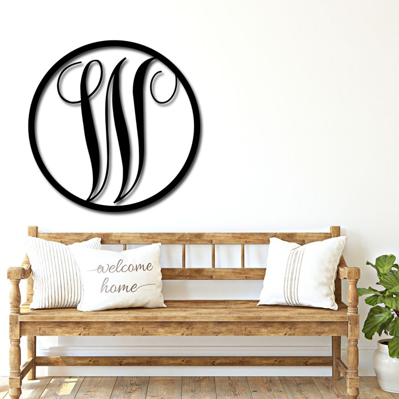 Metal Letters for Wall ~ Metal Initial Sign ~ Initial Wall Decor ...