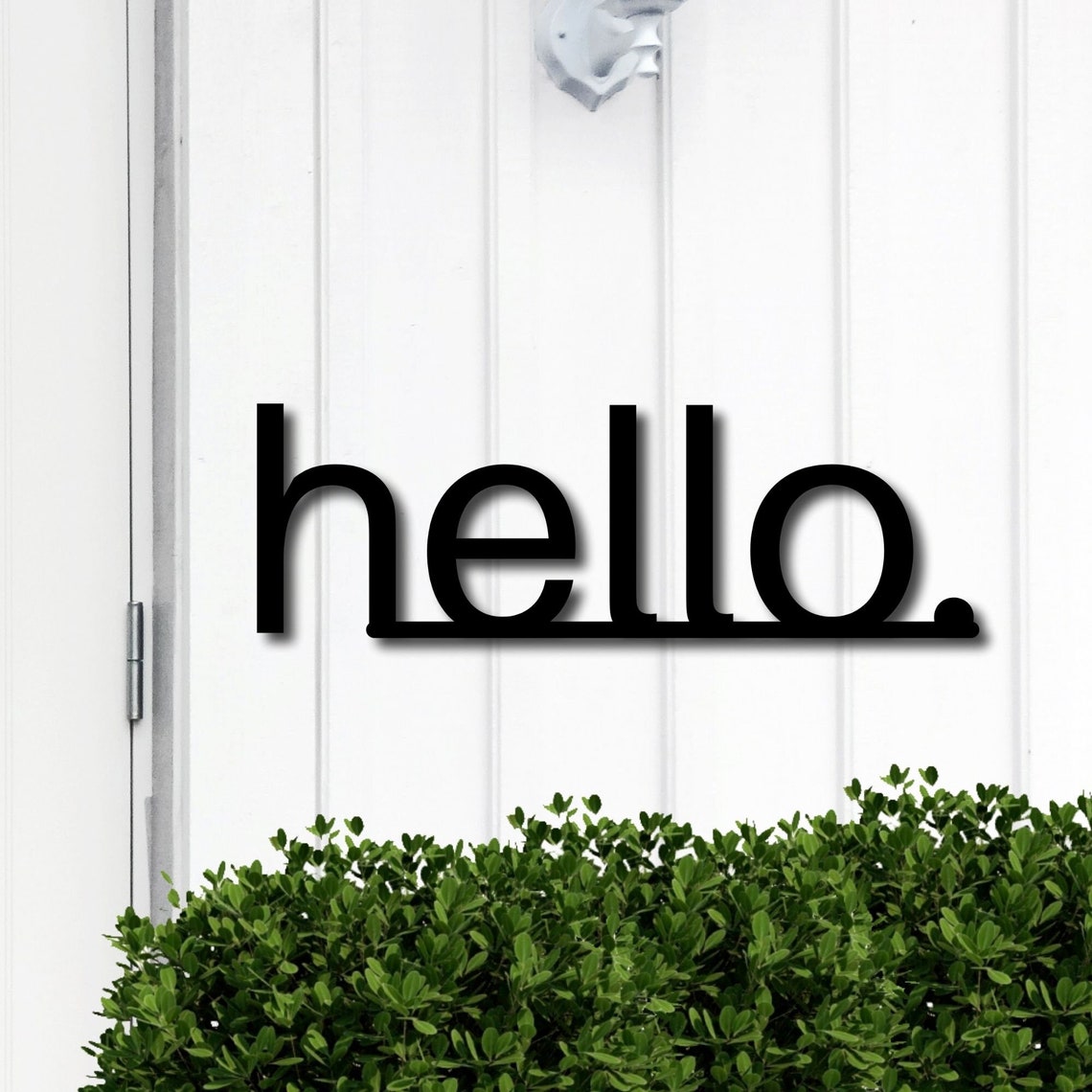 Metal Hello Sign Welcome Metal Sign Hello Door Metal - Etsy