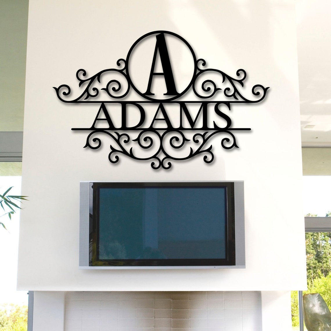 Metal Sign Personalized Metal Name Sign Split Letter - Etsy