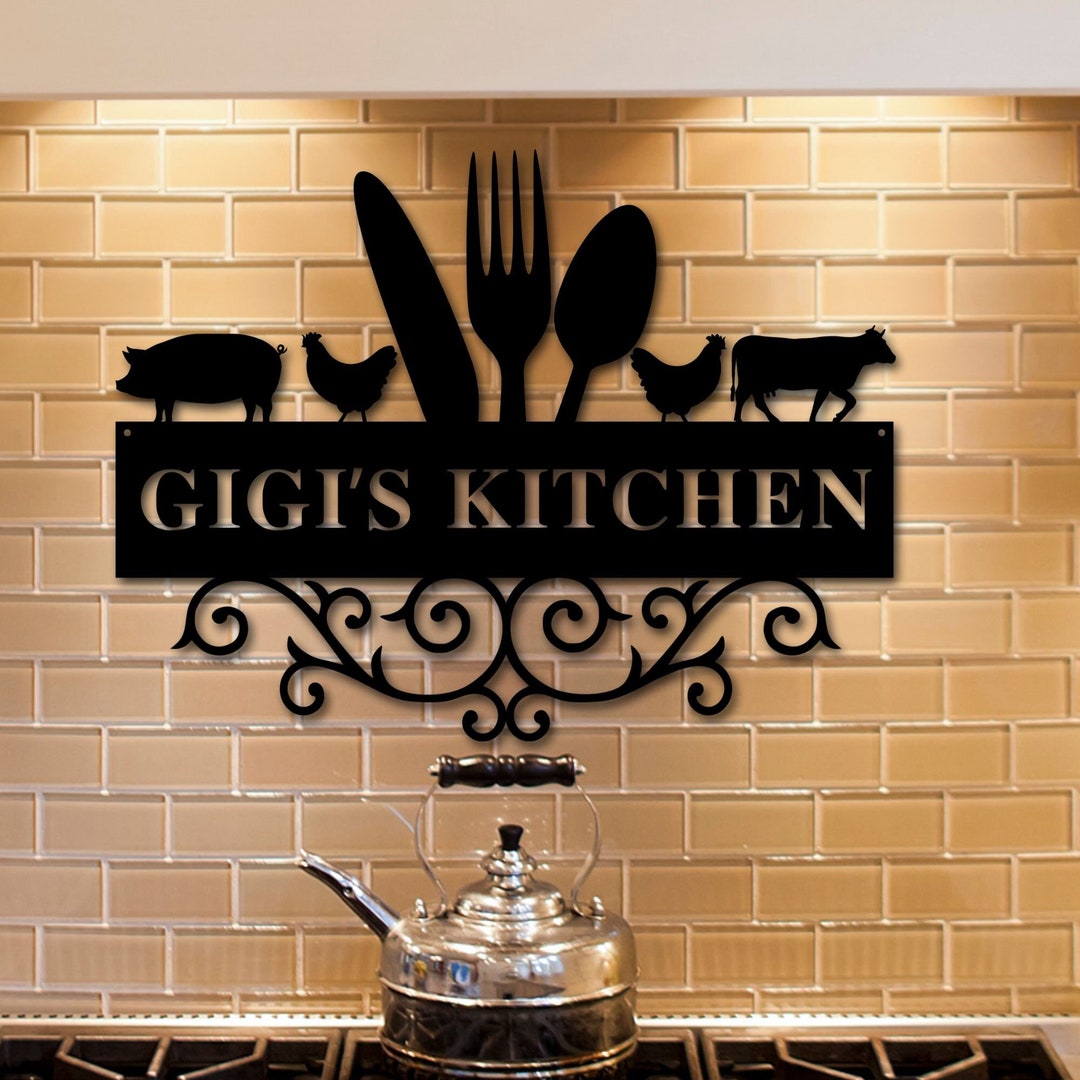 Kitchen Decor, Custom Kitchen Sign, Mothers Day Gift, Gigi's Kitchen ...