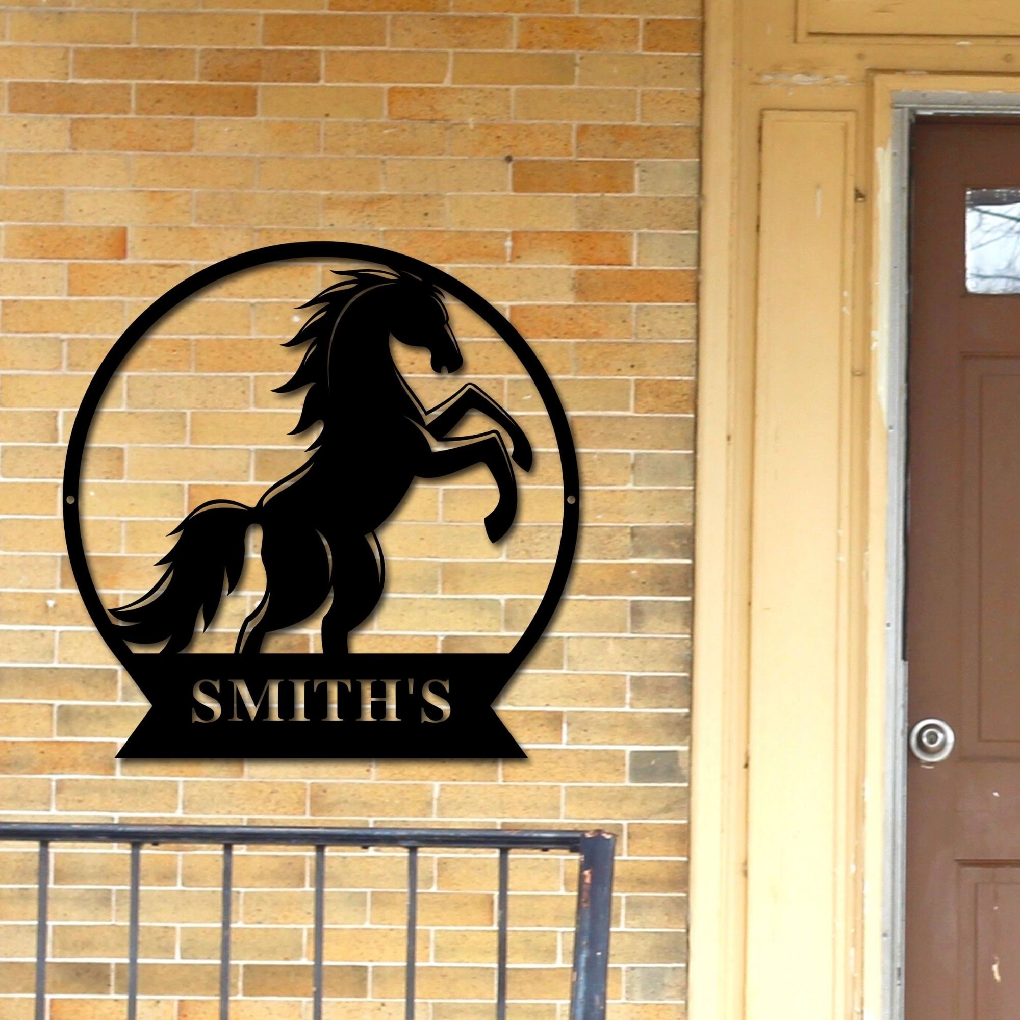 Custom Horse Sign, Horse Metal Sign, Personalized Horse Gift, Custom ...