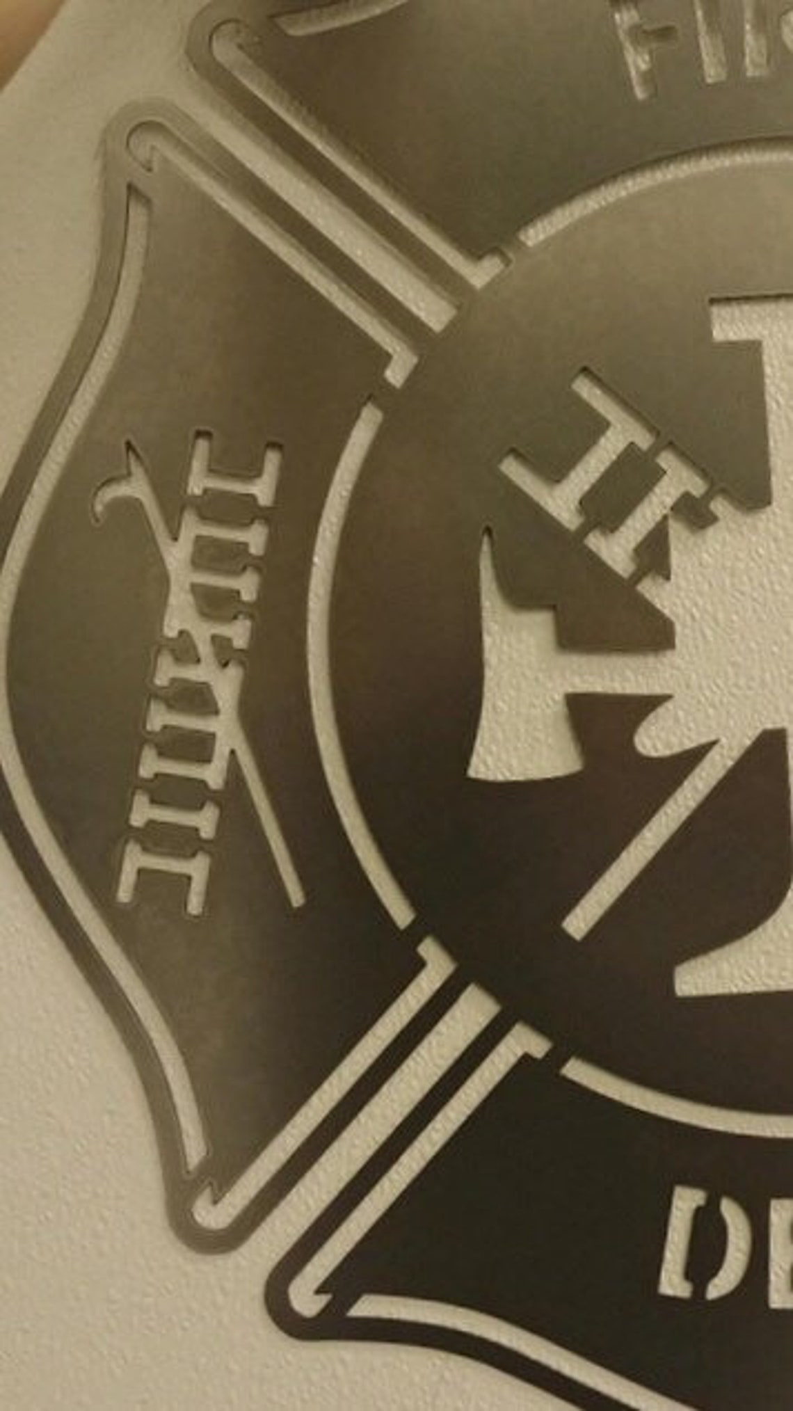 Firefighter Gift, Firefighter Maltese Metal Cross, Firefighter Gift ...