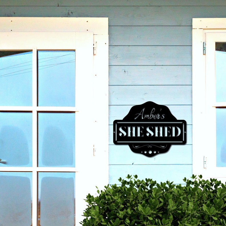 She Shed Signs Personalized She Shed Metal Sign Gift for - Etsy