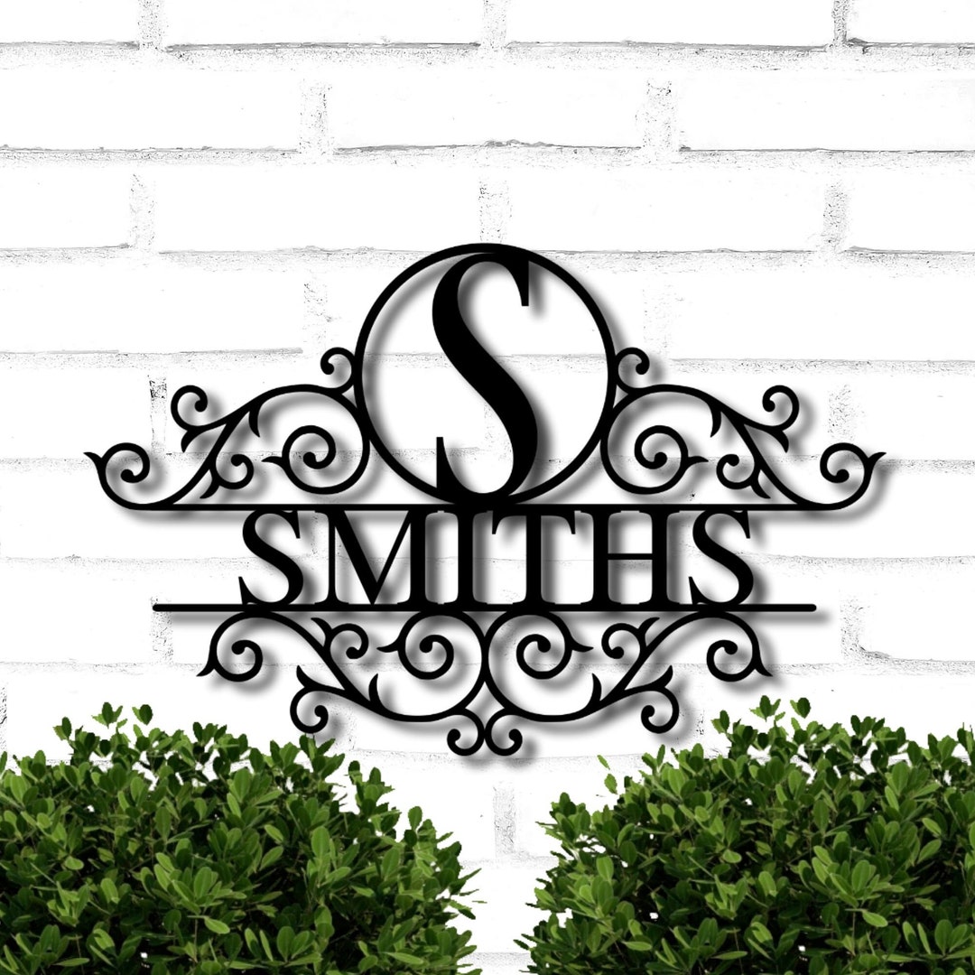 Custom Metal Name Sign | Personalized Metal Sign | Metal Signs ...