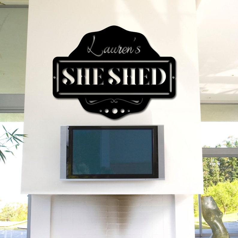 She Shed Signs Personalized She Shed Metal Sign Gift for - Etsy