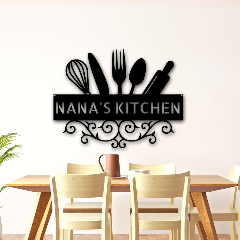 Kitchen Gifts Custom Metal Sign for Kitchen Personalized - Etsy