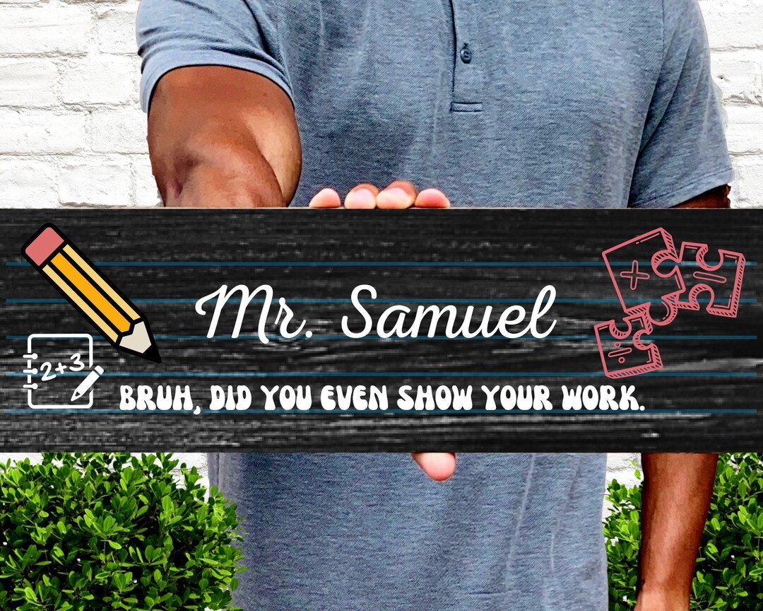 Math Teacher Gift, Teacher Classroom Sign, Gift for Math Teacher ...