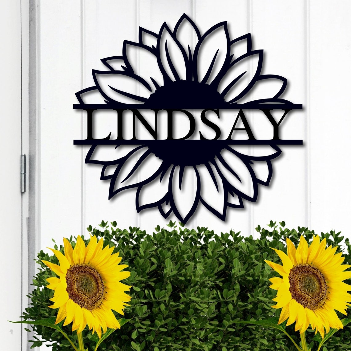 Sunflower Name Custom Sunflower Sign Sunflower Wall Decor - Etsy