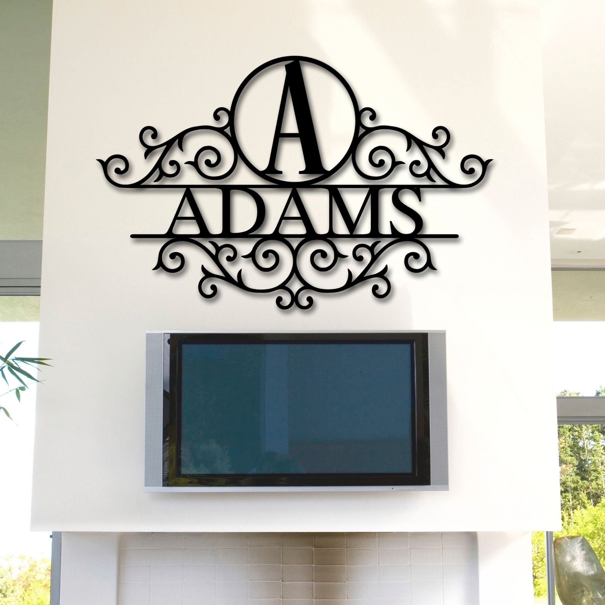 Outdoor Name Sign Metal, Metal Hanging Outdoor Signs, Custom Outdoor ...