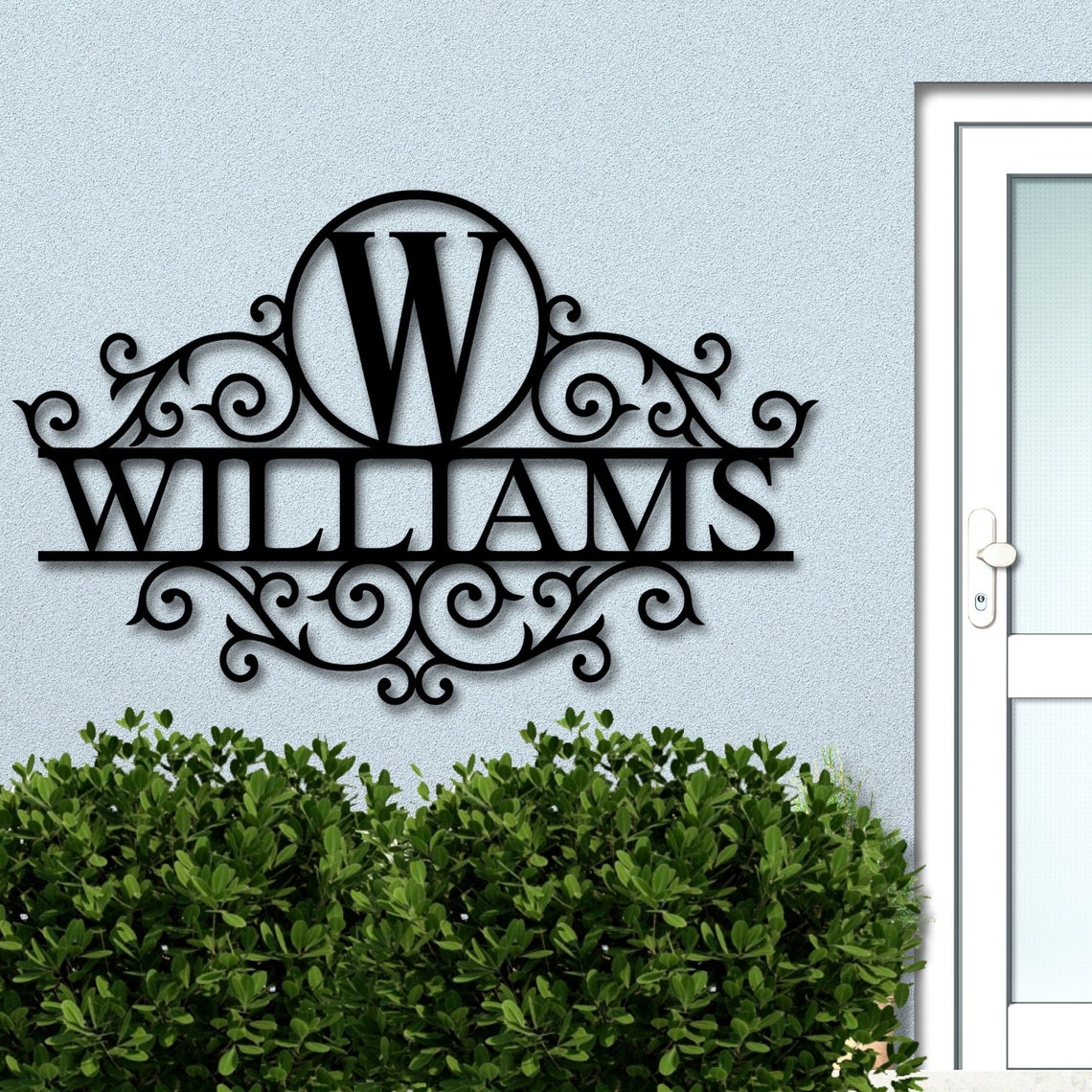 Metal Sign Personalized Metal Name Sign Split Letter - Etsy