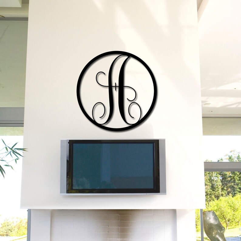 Metal Letters for Wall ~ Metal Initial Sign ~ Initial Wall Decor ...