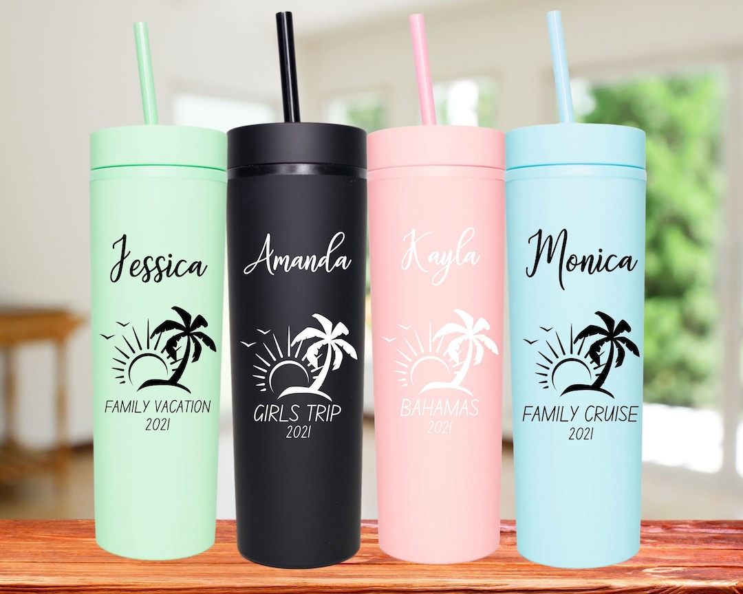 Personalized Vacation Tumbler, Beach Vacation Tumbler, Family Vacation ...
