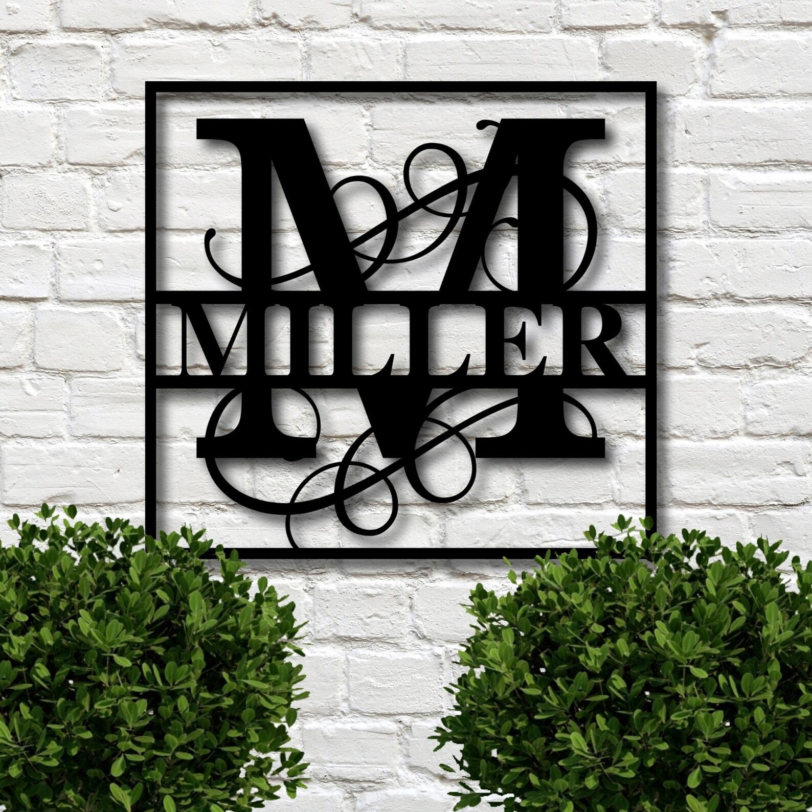 Metal Last Name Family Sign Personalized Metal Name Sign - Etsy