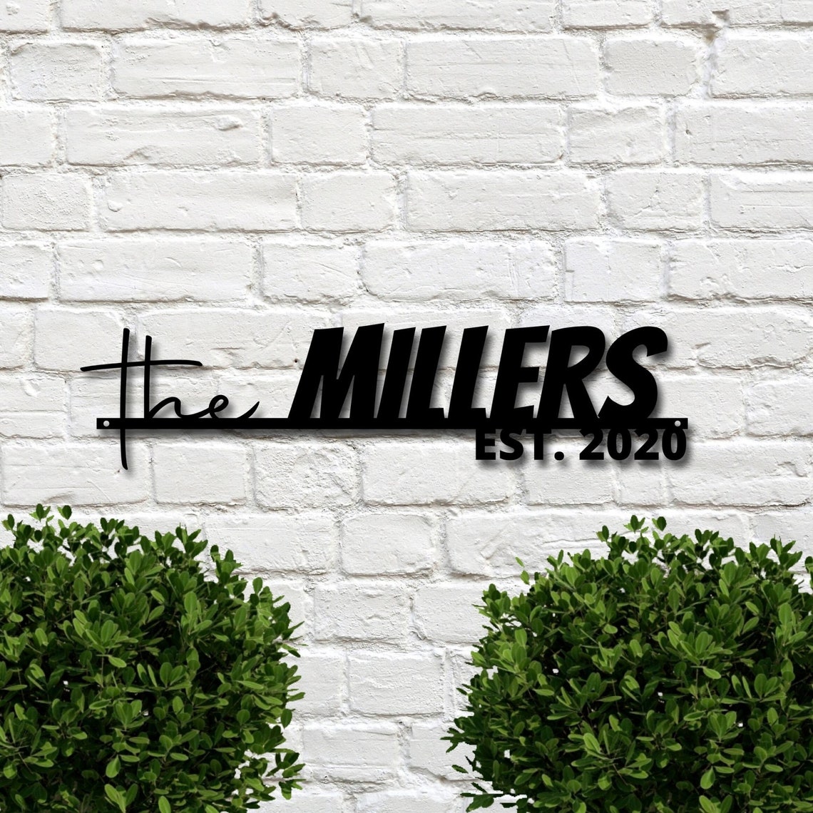 Personalized Family Name Metal Sign Last Name Plaque Custom - Etsy