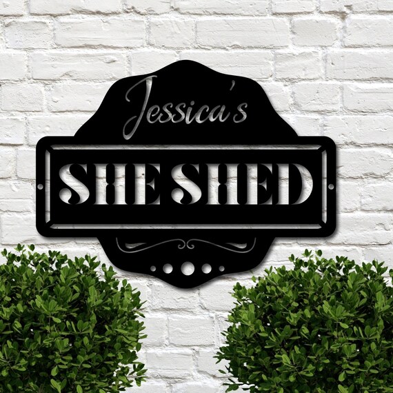 She Shed Signs Personalized She Shed Metal Sign Gift for - Etsy