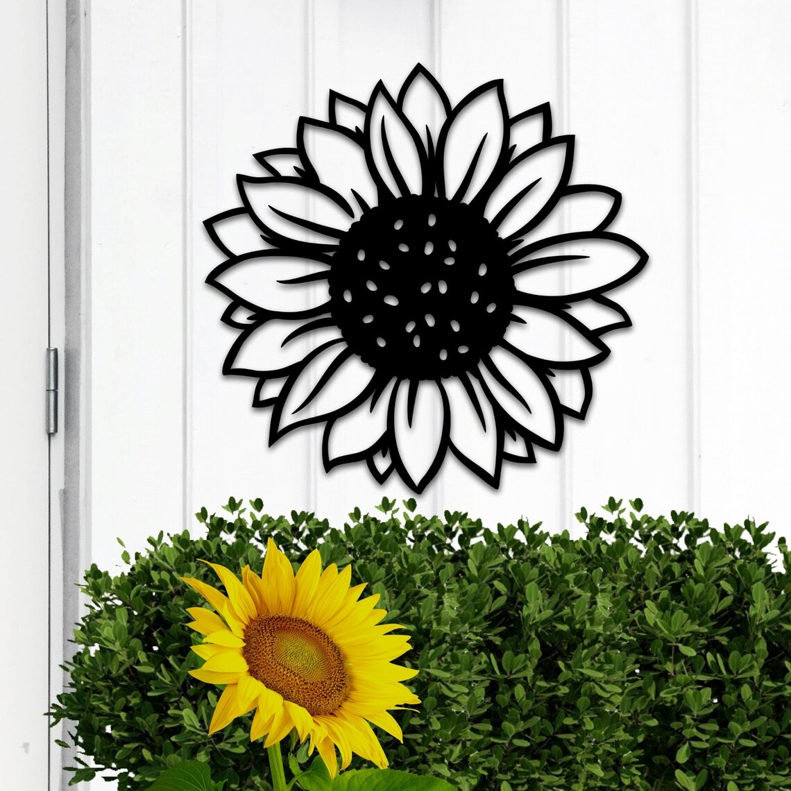 Sunflower Metal Sign Sunflower Home Decor Flower Metal - Etsy