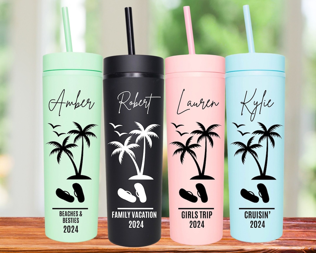 Cruise Tumbler, Personalized Vacation Tumbler, Cruise Cups Personalized ...
