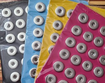 Snap Organizer for Snap Jewelry. Black Leather Soft Snap Display 24 ...