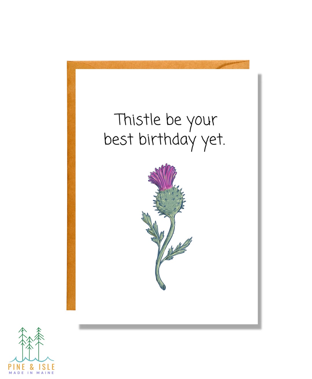 Thistle Be Your Best Birthday yet | Birthday Card | Pun Card | BD17 - Etsy