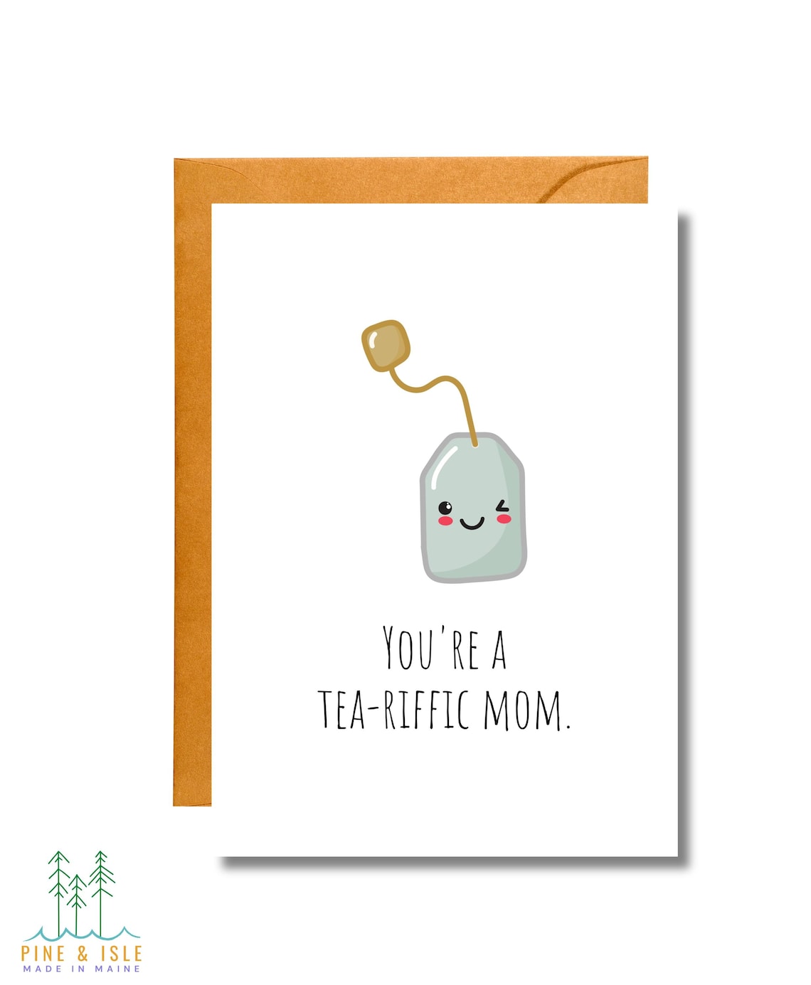 You're a Tea-riffic Mom, Mother's Day Card, Food Pun Card, Mother's Day ...