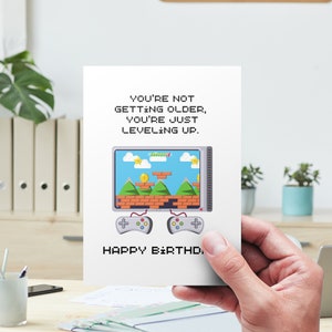 Leveling up | Birthday Card | Pun Card | BD19 - Etsy