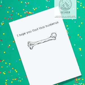 I Hope You Find This Humerus, Funny Card - Etsy