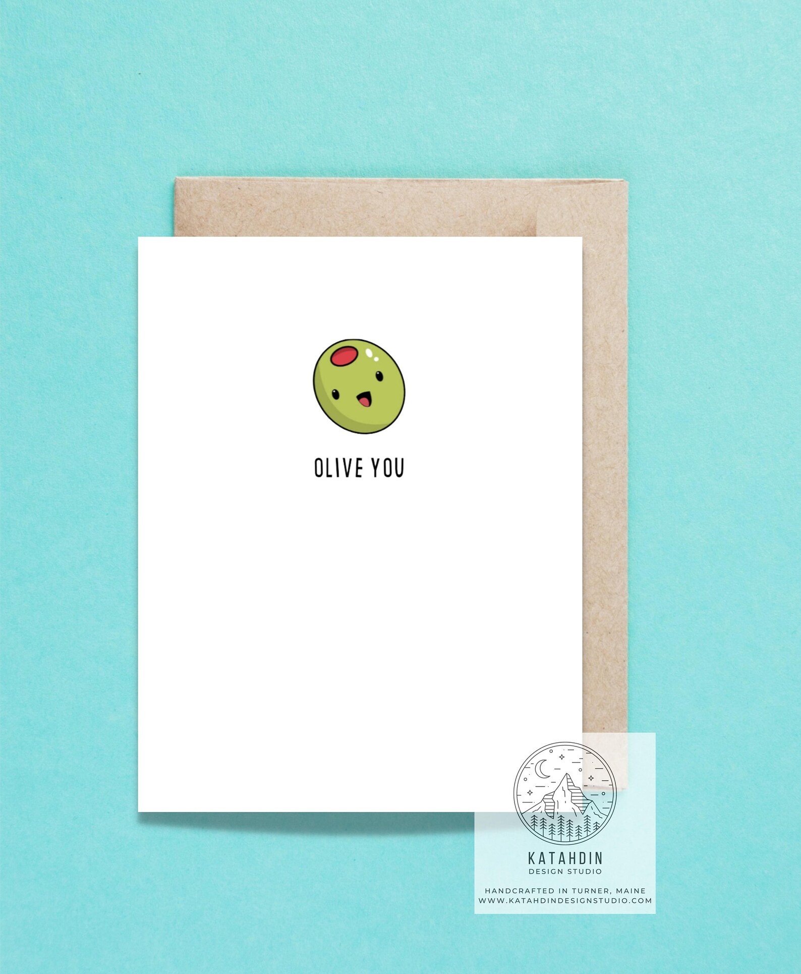 Olive You - Handmade Greeting Card - Food Puns - Love - Etsy