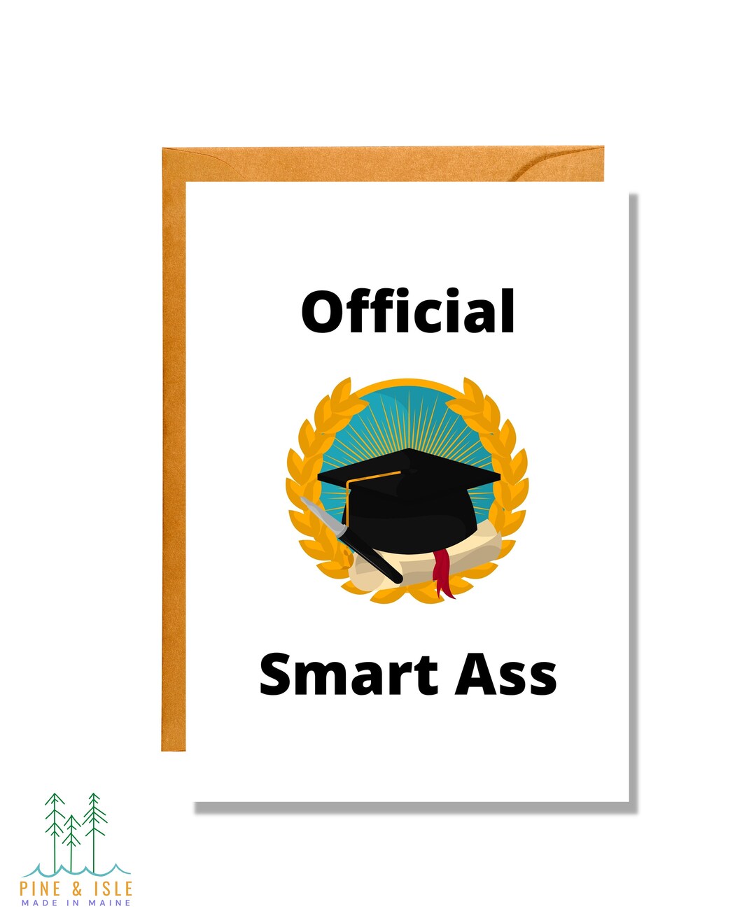 Official Smart Ass | Graduation Card | Funny Card | CO11 - Etsy