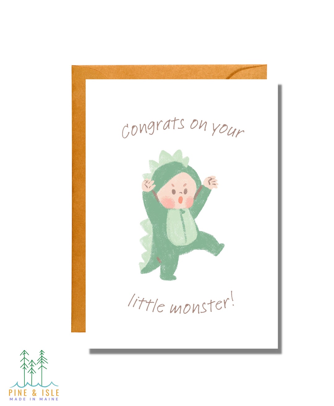 Congrats on Your Little Monster | Pregnancy | Baby | Baby Shower | Pun ...