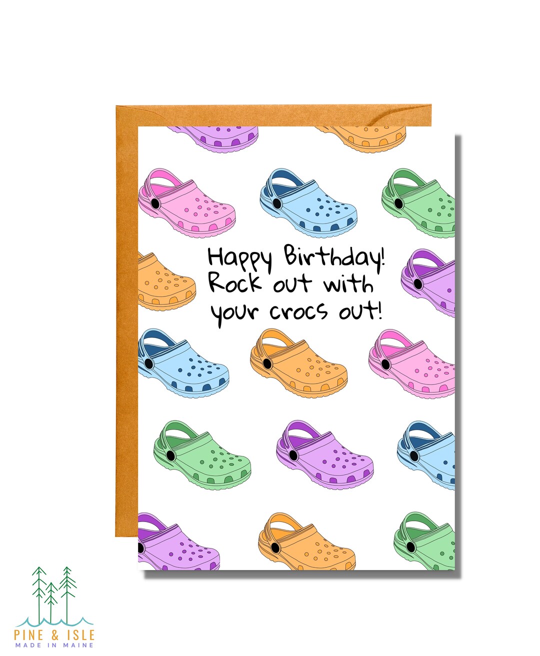 Rock Out With Your Crocs Out | Birthday Card | Pun Card | BD35 - Etsy