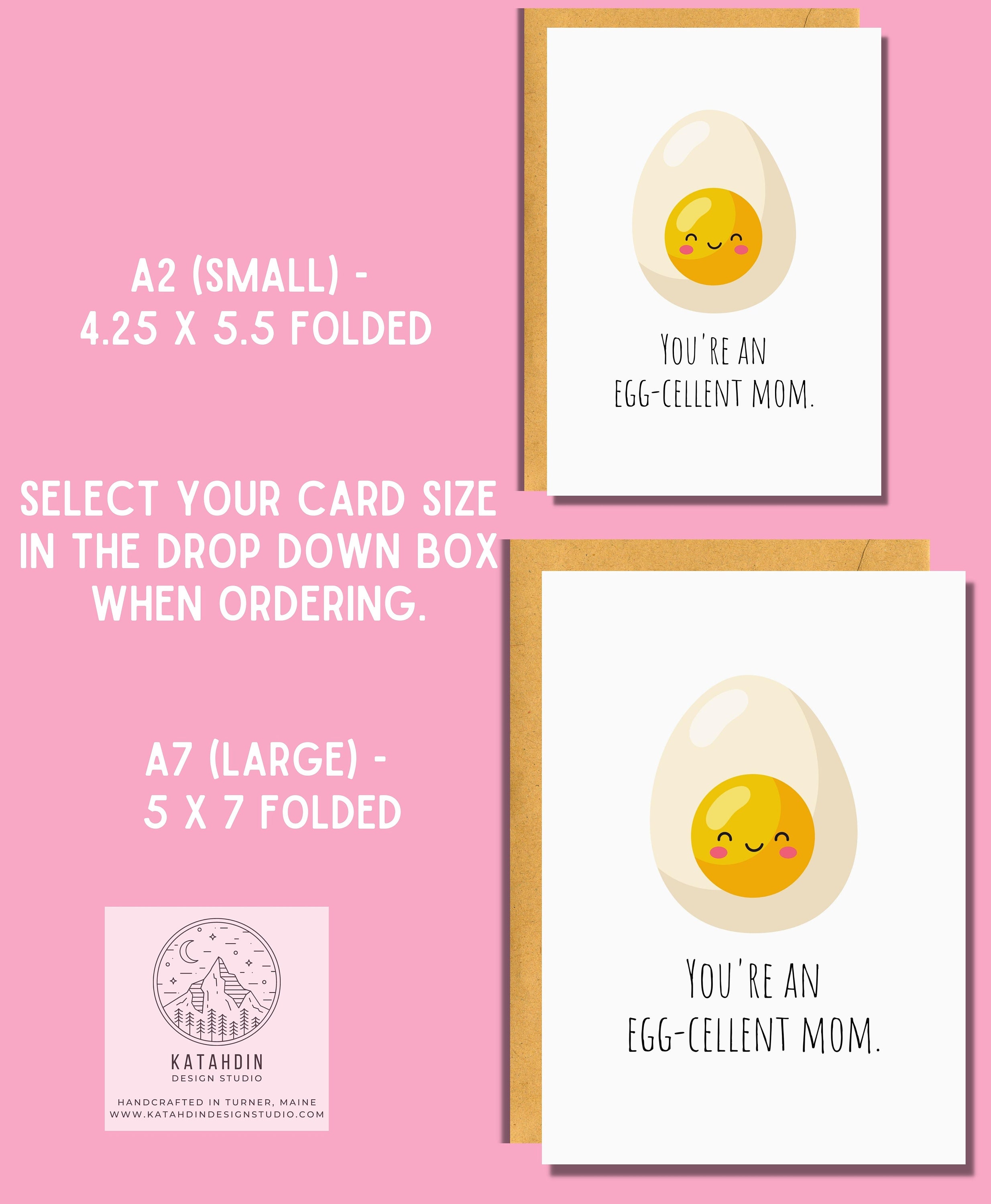 You're an Egg-cellent Mom, Mother's Day Card, Food Pun Card, Mother's ...