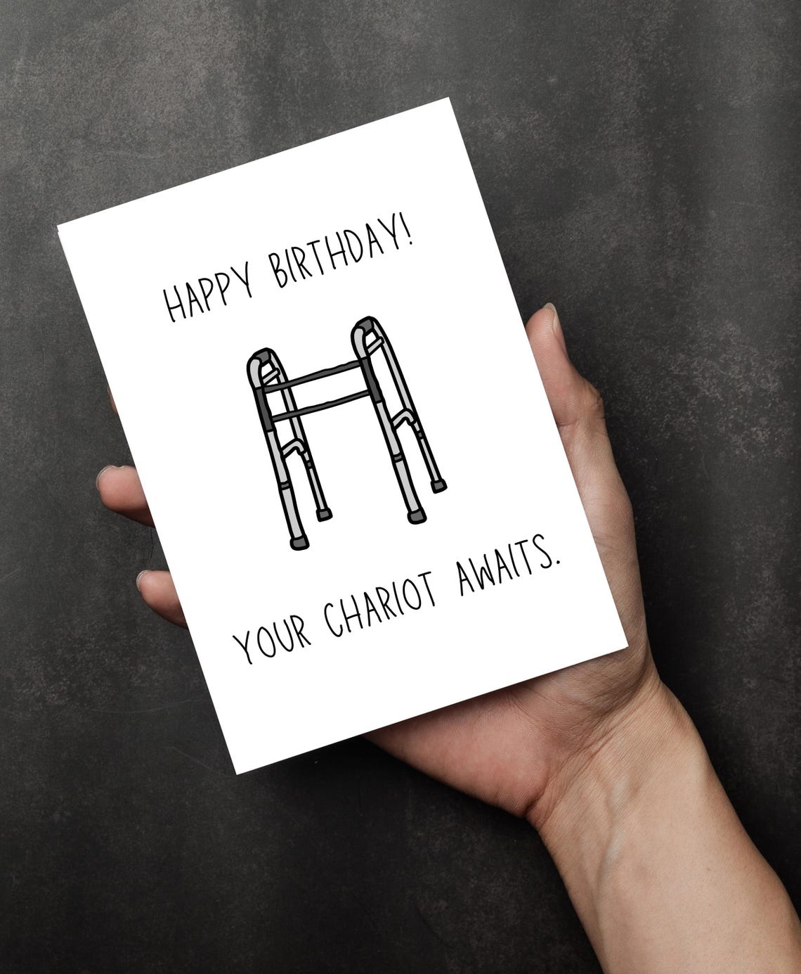 Your Chariot Awaits | Birthday Card | Funny Card | BD57 - Etsy