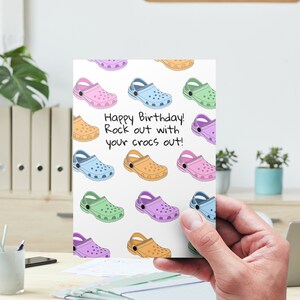 Rock Out With Your Crocs Out | Birthday Card | Pun Card | BD35 - Etsy