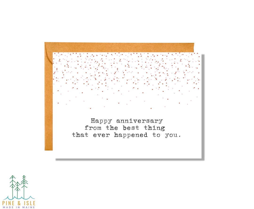 The Best Thing That Ever Happened to You | Anniversary Card | AV2 - Etsy
