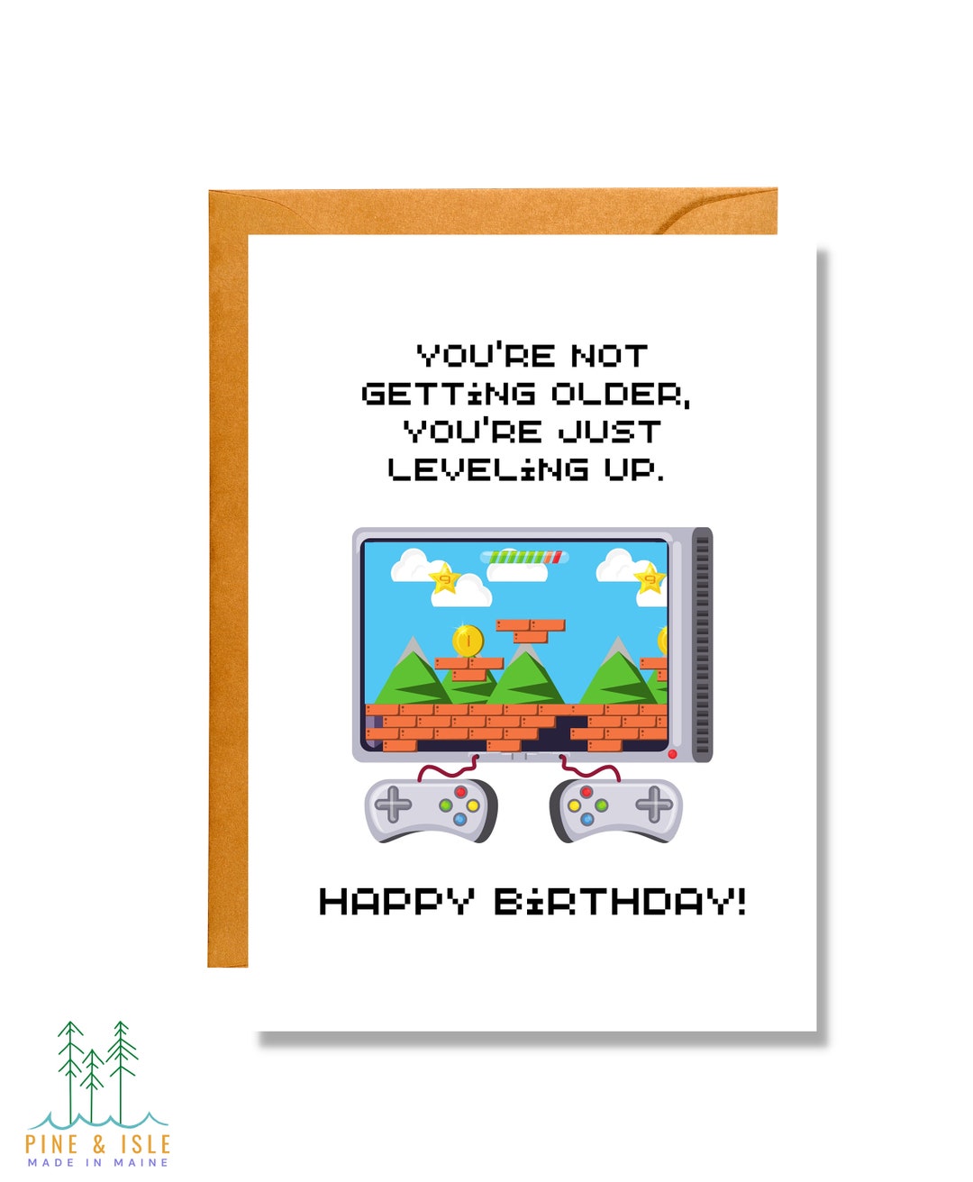 Leveling up | Birthday Card | Pun Card | BD19 - Etsy