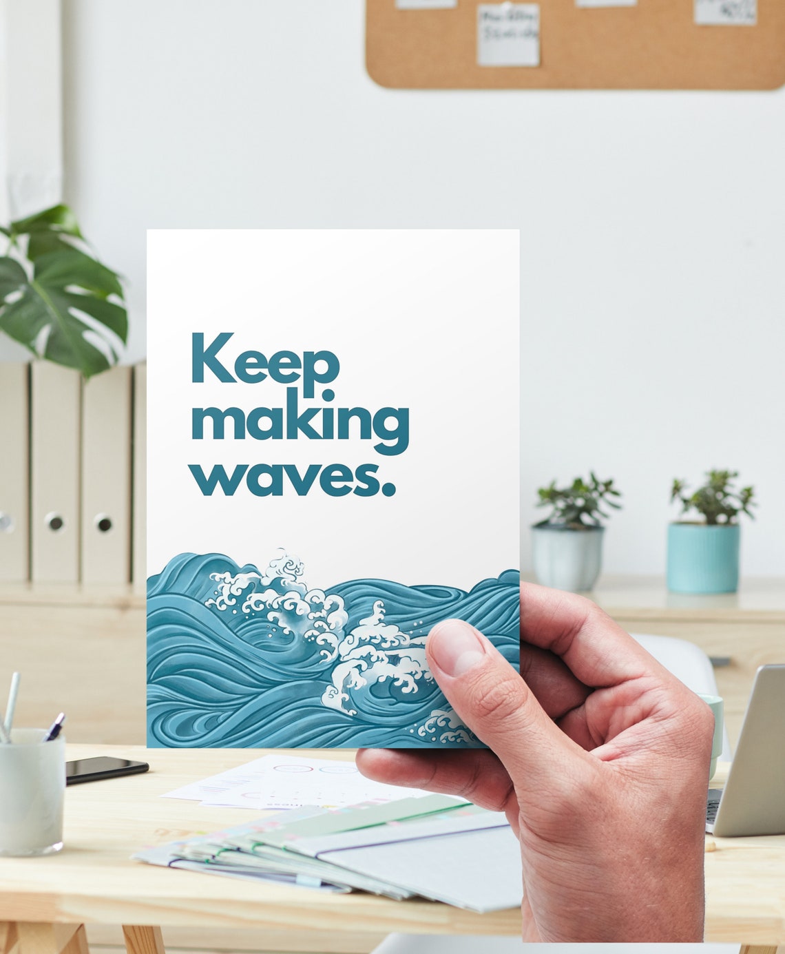 Keep Making Waves | Congratulations Card | Pun Card | CO25 - Etsy