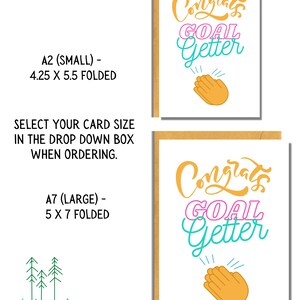 Congrats Goal Getter | Congratulations Card | New Job | CO5 - Etsy