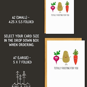Rooting for You | Food Pun | Funny Card | Congrats | Encouragement ...