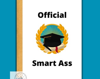 Smart Ass Card | Etsy