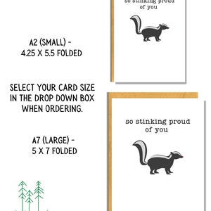 So Stinking Proud of You | Congrats | Graduation | Pun Card | CO8 - Etsy