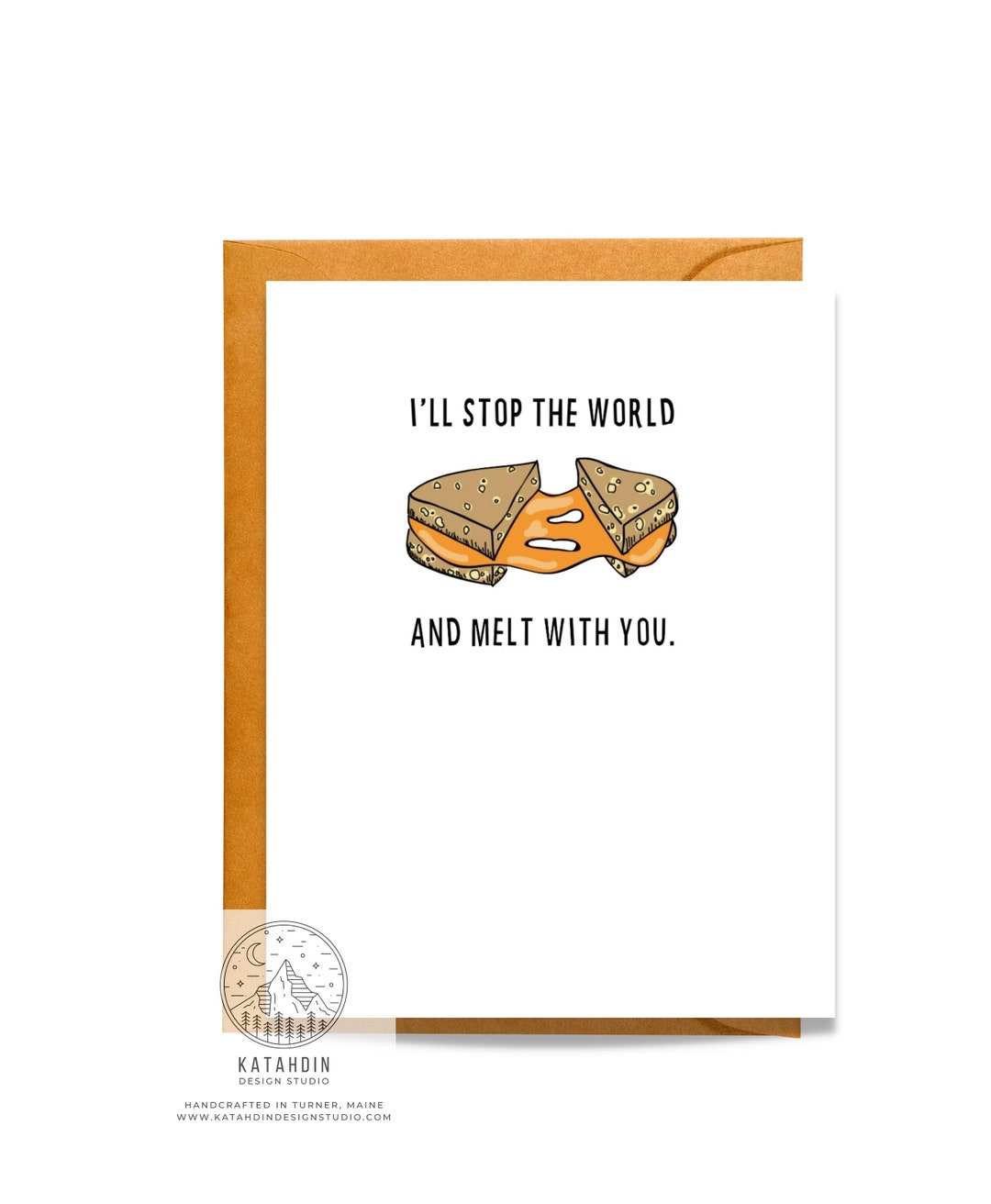 I'll Stop the World and Melt With You, Food Puns, Handmade Greeting ...