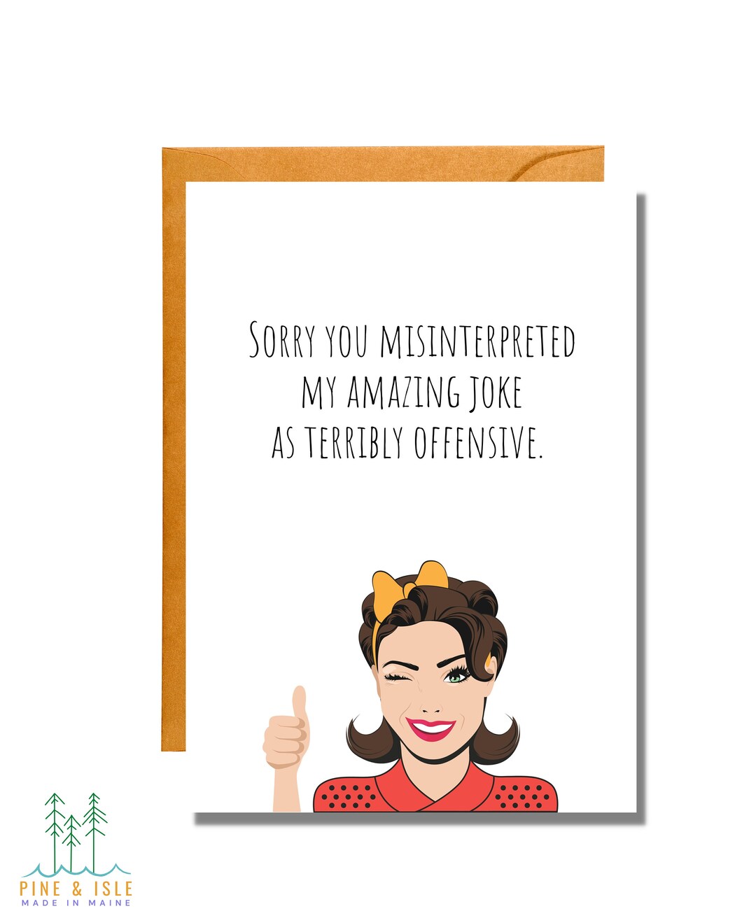 Sorry You Misinterpreted My Amazing Joke | Funny Apology | AP8 - Etsy
